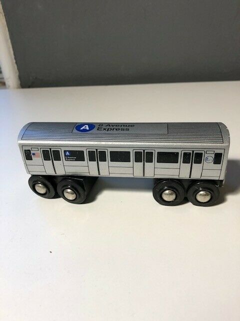 Munipals Wooden Railway York Subway A 8th Avenue Express Cars Set ...