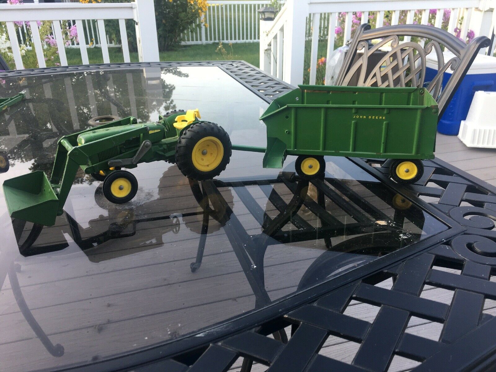 Toy Ertl John Deere 2440 Tractor With Front Loader With Trailer | #22195928