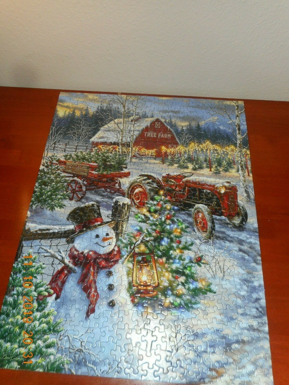 Christmas Tree Farm - 500 Piece Jigsaw Puzzle (Mfg Majestic Puzzles By ...