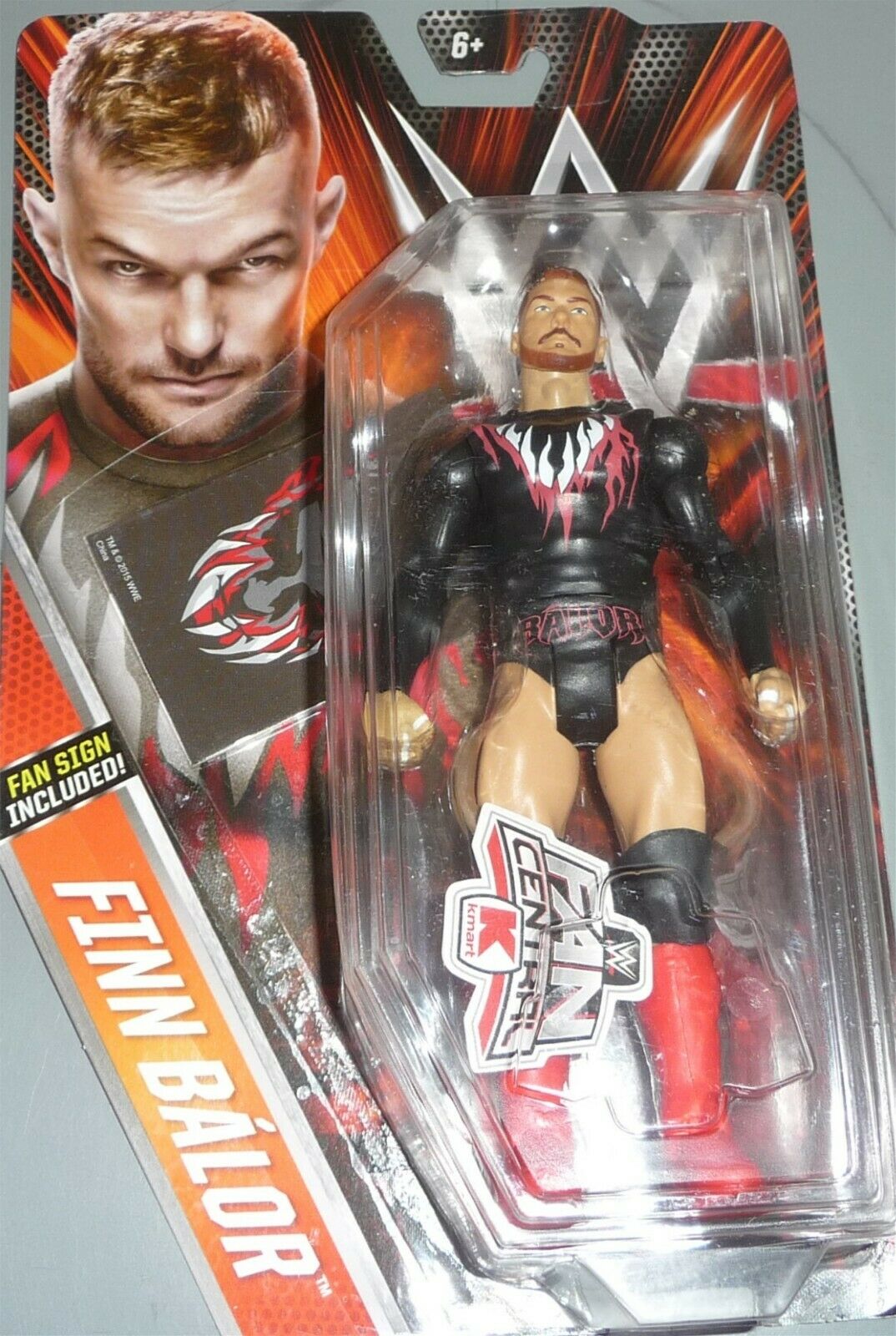 FINN BALOR WWE Mattel Basic Exclusive Fan Central Toy Figure W Sign ...