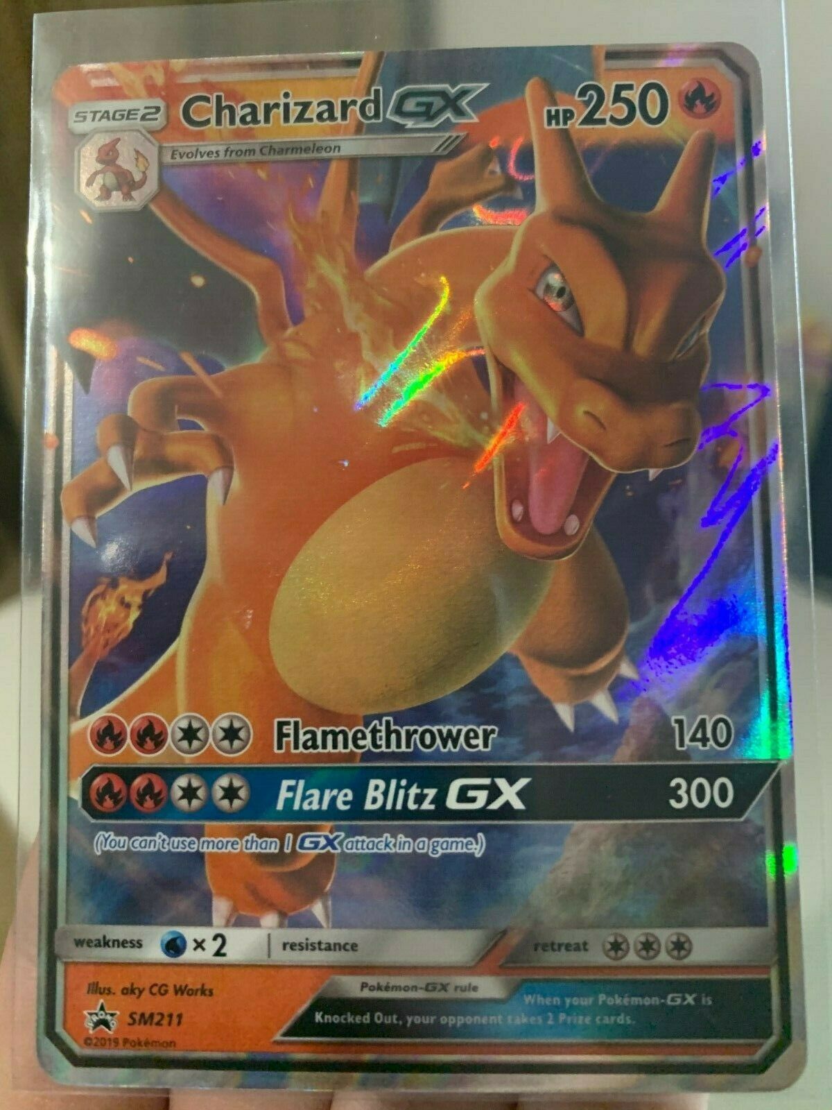Charizard GX SM211 Hidden Fates Holo Pokemon Card | #21204931