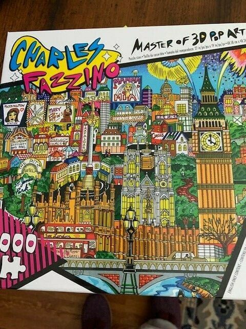 1000 Piece Charles Fazzino Jigsaw Puzzle The Lights Of London | #22182586