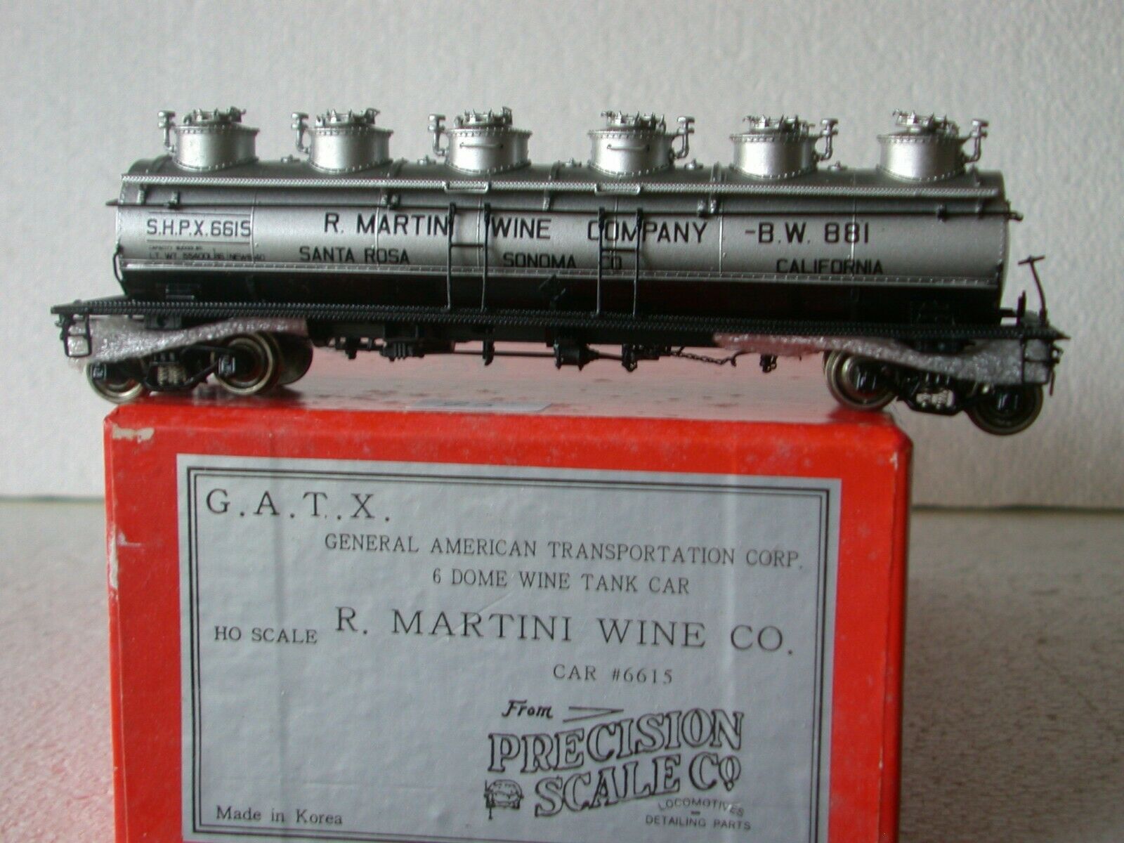 Precision Scale Company PSC Brass HO Scale Martini Wine Co. (6) Dome ...