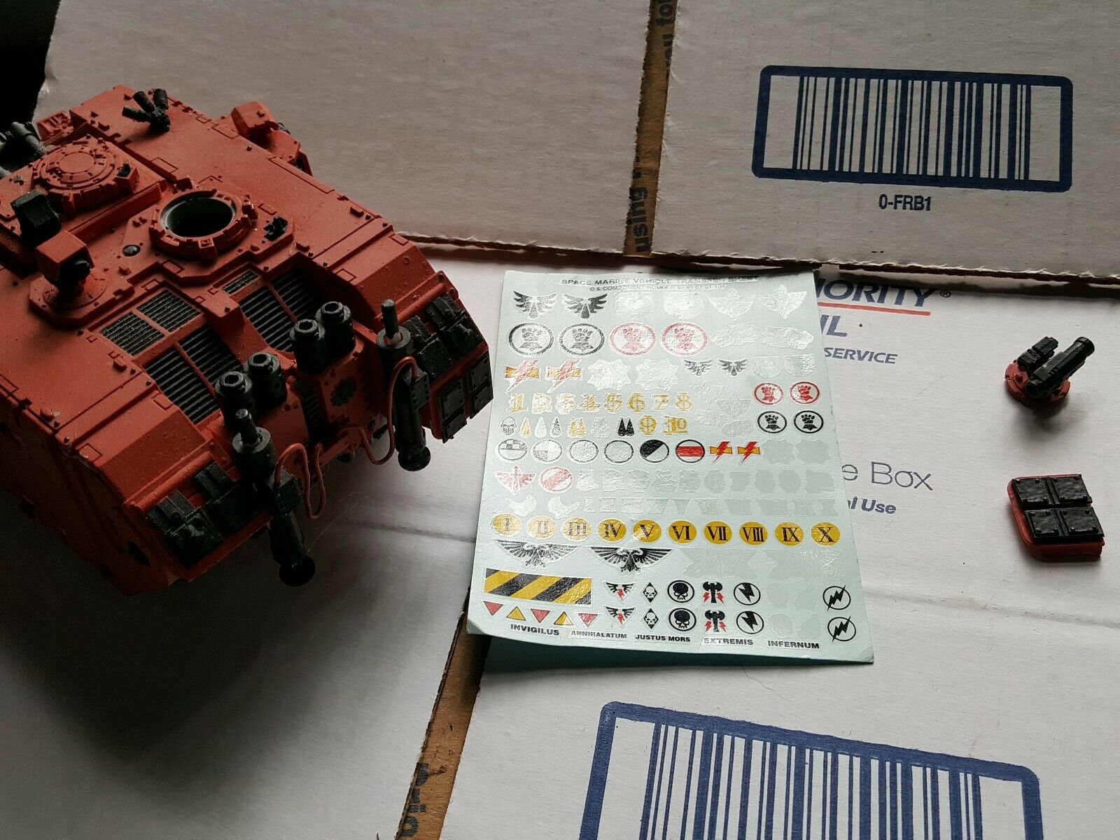 Land Raider Space Marine Tank Mk3 Warhammer 40k Griffin Mortar Multi ...