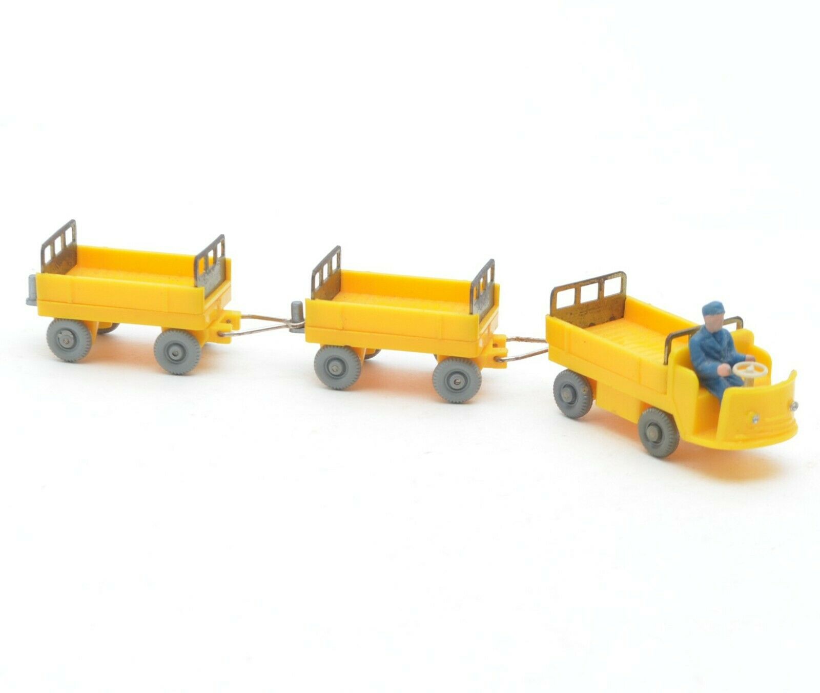 Wiking HO Scale Yellow Truck With 2 Wagons B Wagon Vintage Germany ...