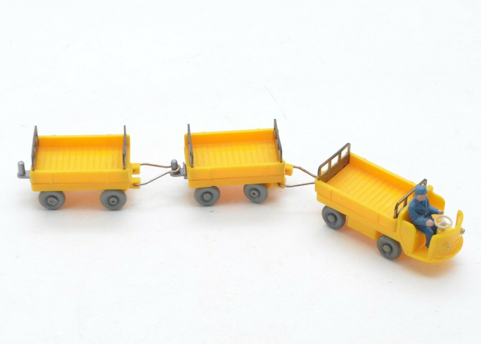 Wiking HO Scale Yellow Truck With 2 Wagons B Wagon Vintage Germany ...