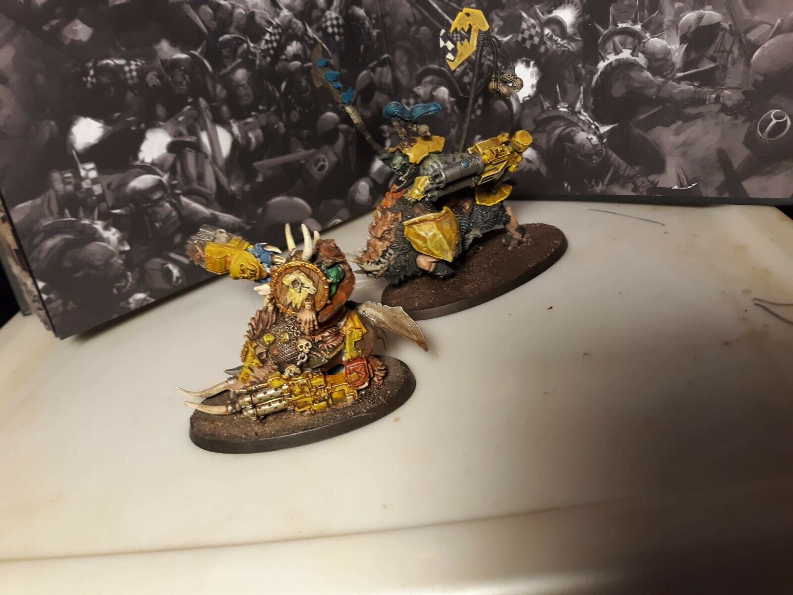 Orruk Boarboyz And Gore - Gruntas Warhammer 40k Age Of Sig Conversion ...