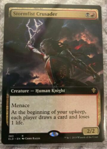 Borderless Extended Art Stormfist Crusader NM MTG Magic The Gathering ...