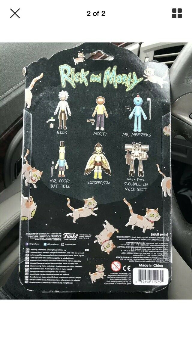 Set Of 2 Funko Rick And Morty: Rick Sanchez And Morty Smith Action ...