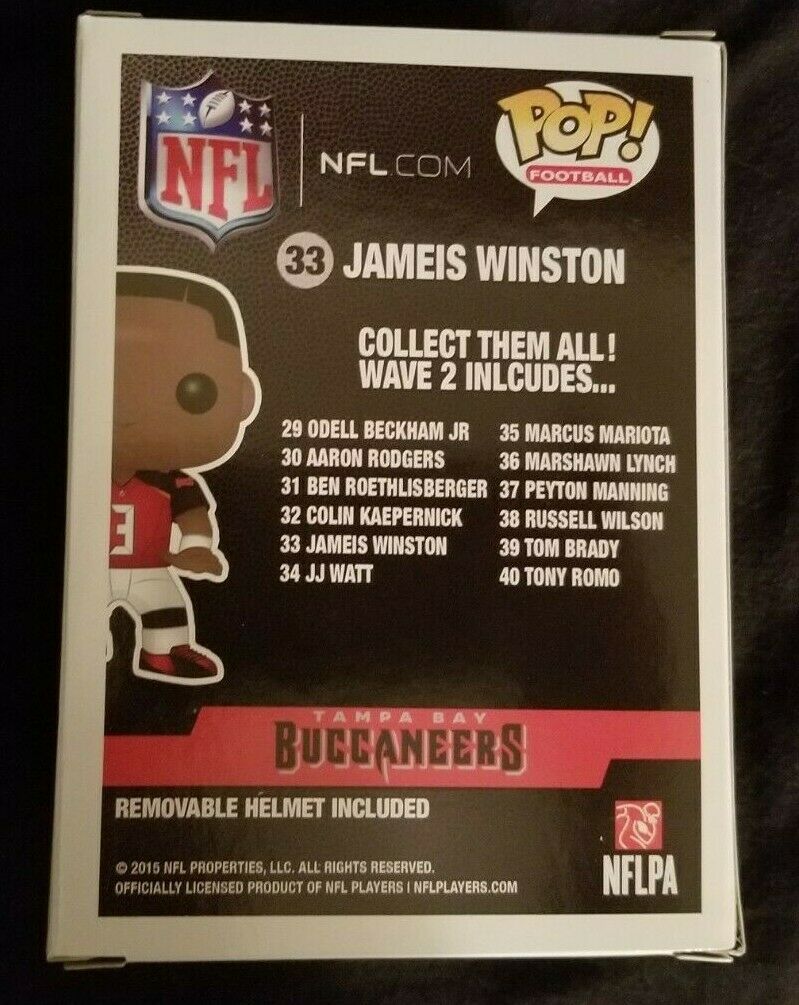 NFL POP Football Jameis Winston Tampa Bay Buccaneers Funko Figure 33 ...