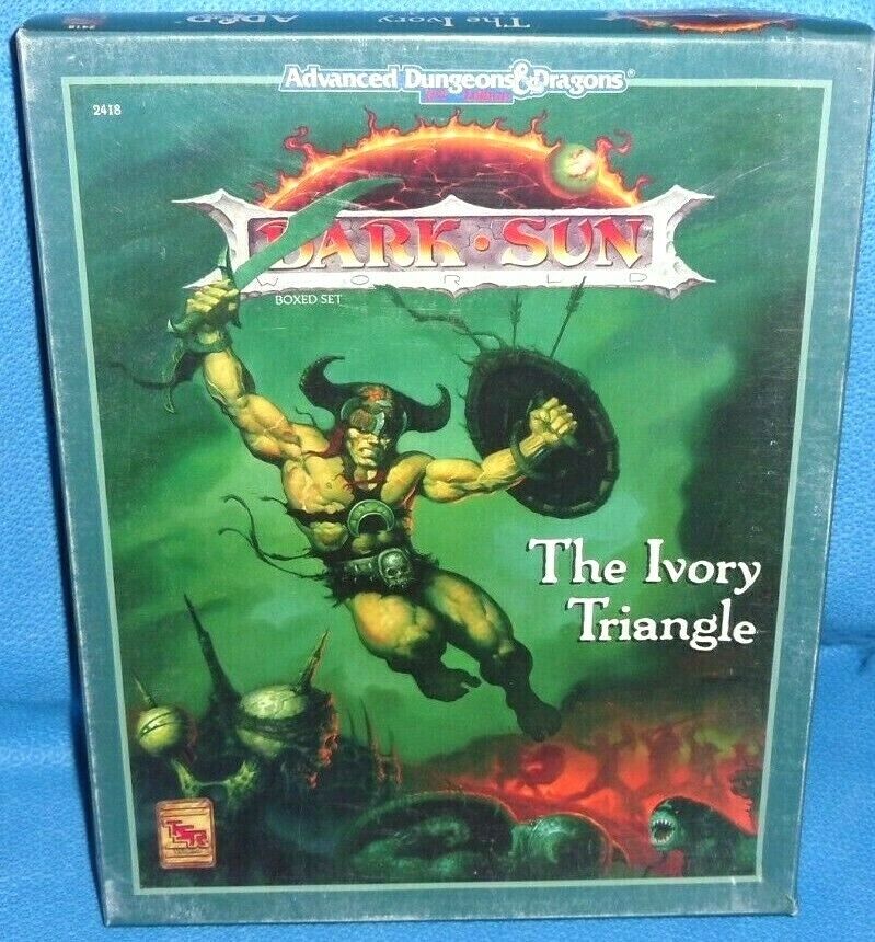 AD&D Dark Sun The Ivory Triangle Boxed Set COMPLETE TSR Dungeons ...