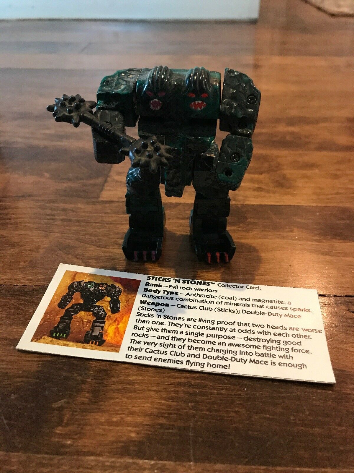 Gobots Transformers Vintage Rock Lords Stick N Stones With Card And ...