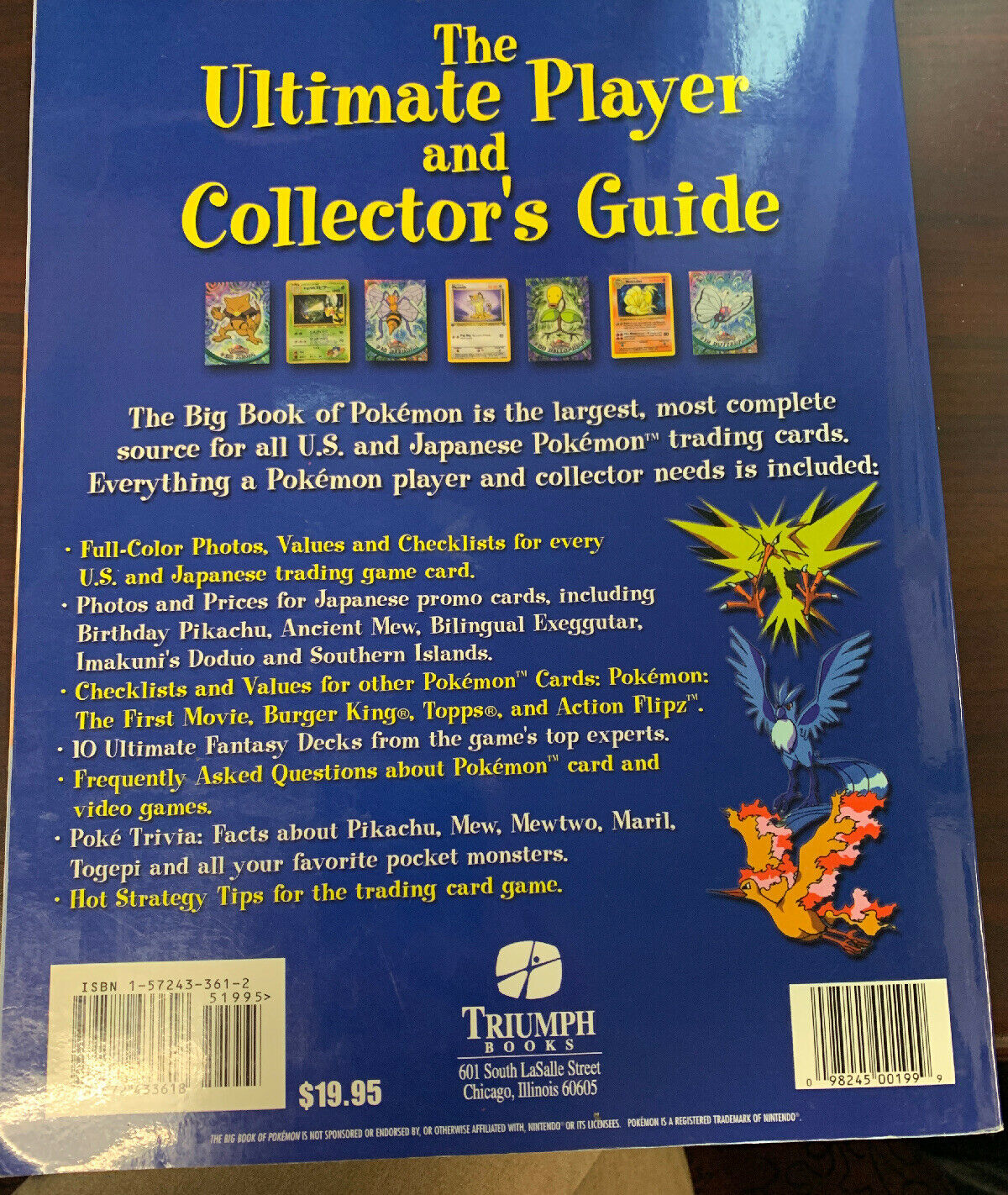 2000 Pojo ' S Unofficial BIG BOOK OF POKEMON Complete Player And ...