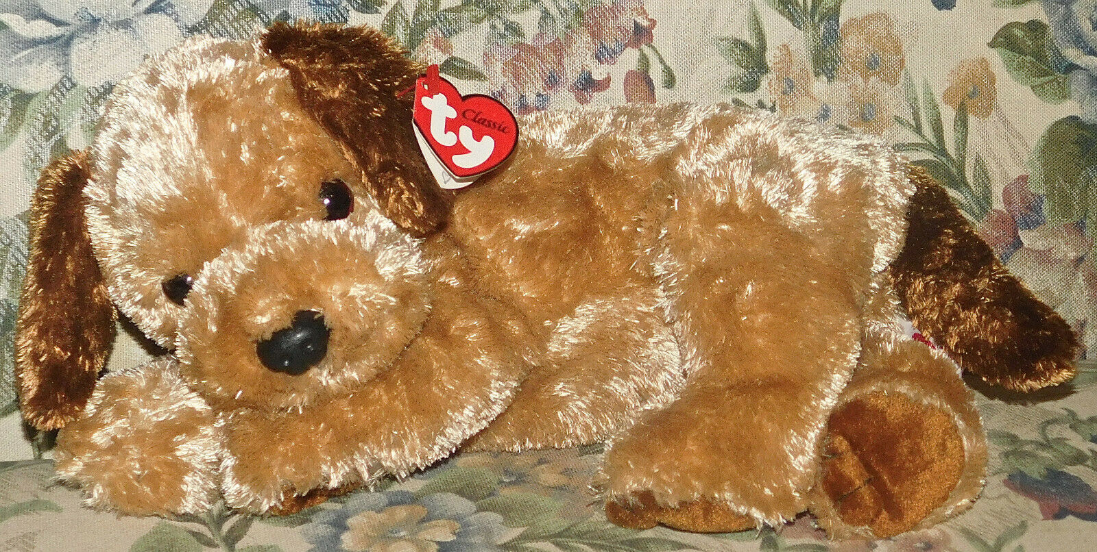 TY CLASSIC PLUSH SCRAPPER DOG WITH TAGS NWT SOME WRITING ON TAG RARE ...