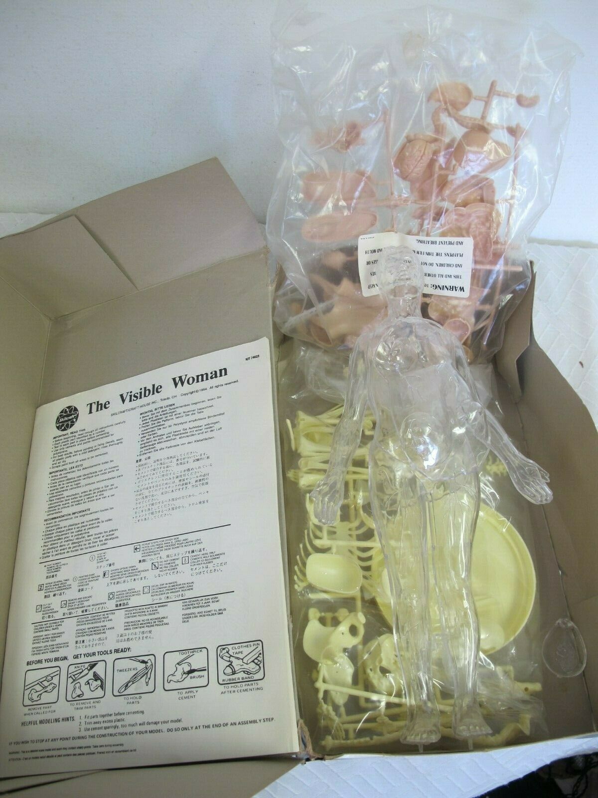 SKILCRAFT VISIBLE WOMAN ANATOMY KIT MODEL 40156 14 " FIGURE | #21077901