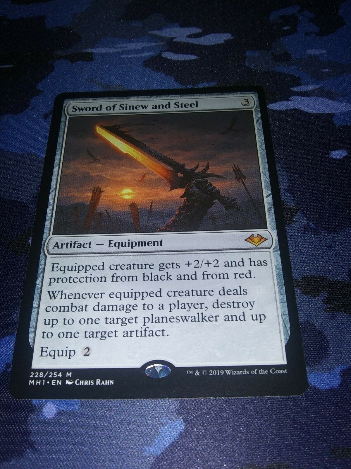 Mtg Sword Of Sinew And Steel Modern Horizons As Pictured | #21051503