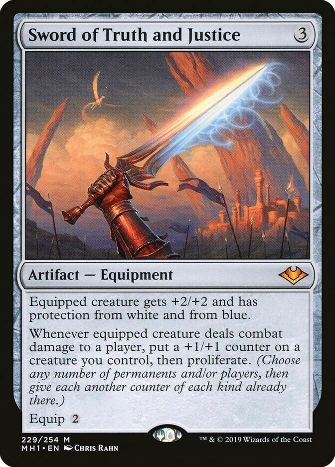 Sword Of Truth And Justice Modern Horizons Magic Mtg NM -, FLASH ...