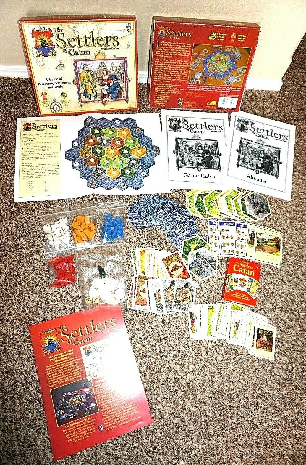 The Settlers Of Catan Board Game Klaus Teuber ' S 483 | #22164214