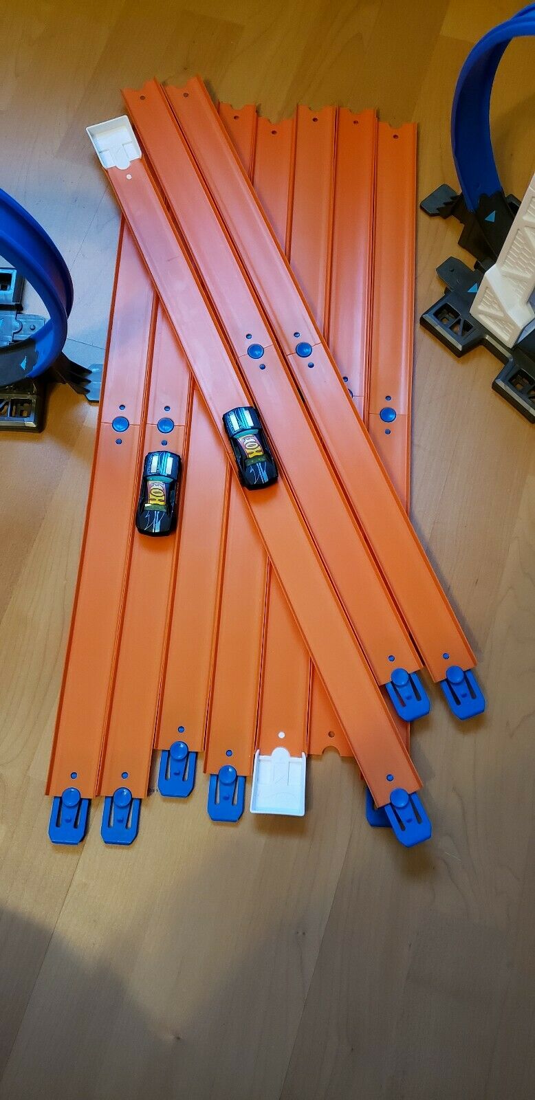 2 - Hot Wheels Track Builder Loop Launcher Playset W/ Bonus Tracks ...
