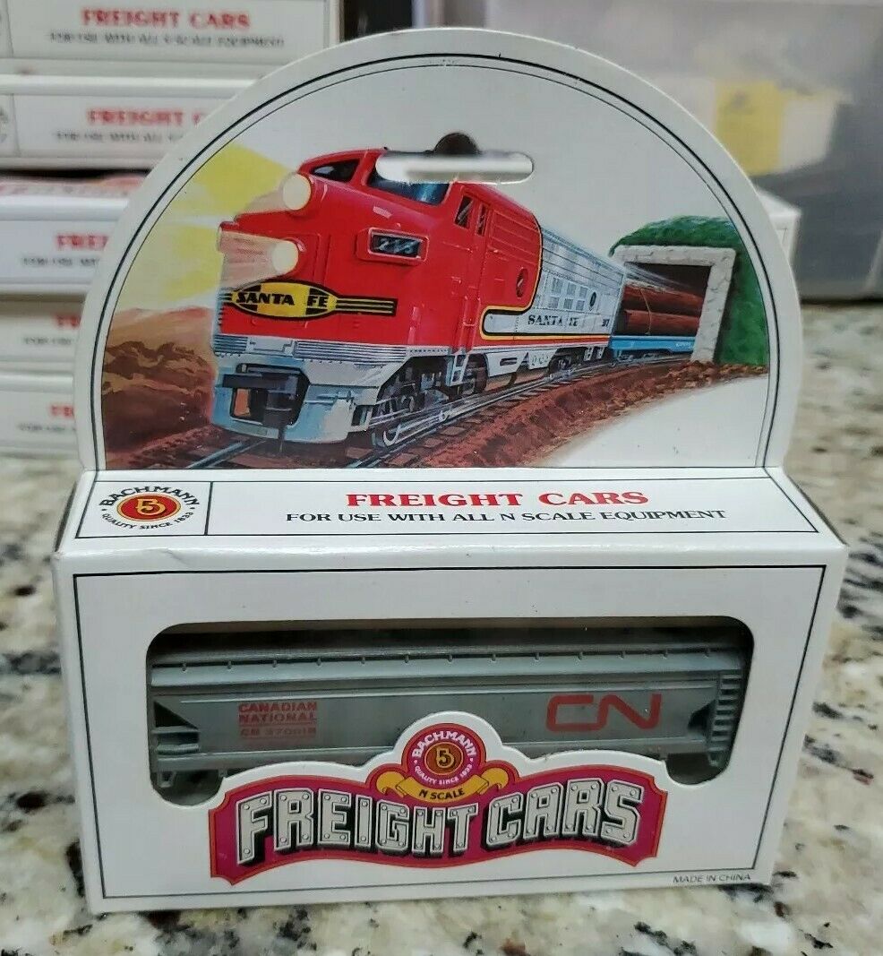 Bachmann N Scale CN 377018 Canadian National 56 ' Hopper Train Cars ...