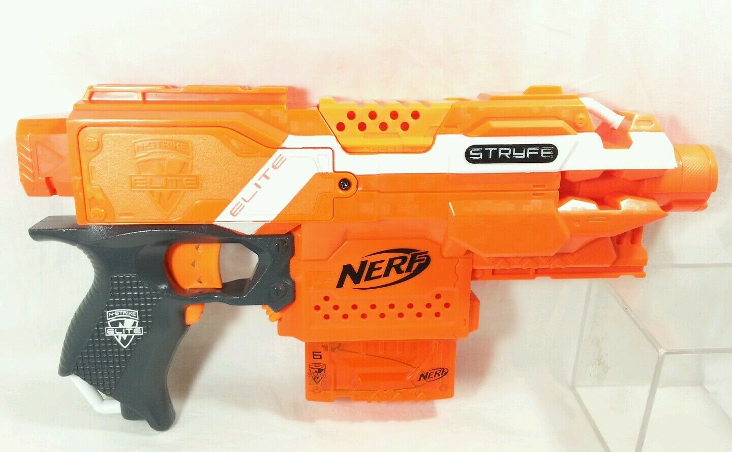 Nerf N - Strike Elite Orang Stryfe Blaster Toy Dart Gun W/ 6 Round Clip ...