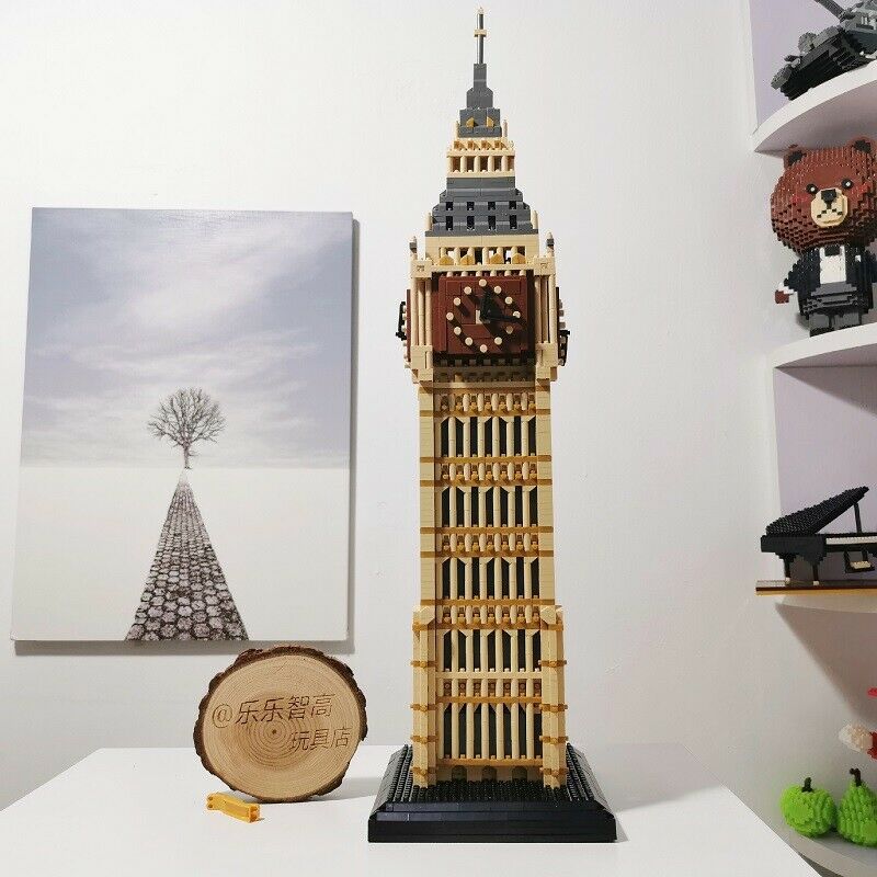 World Architecture Elizabeth Tower Big Ben DIY Diamond Blocks Mini ...