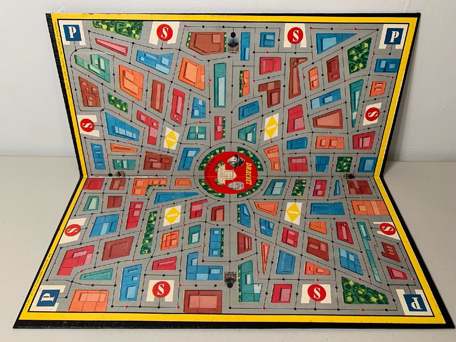 1955 DRAGNET TV SHOW BOARD GAME BY TRANSOGRAM JACK WEBB NBC SERGEANT ...
