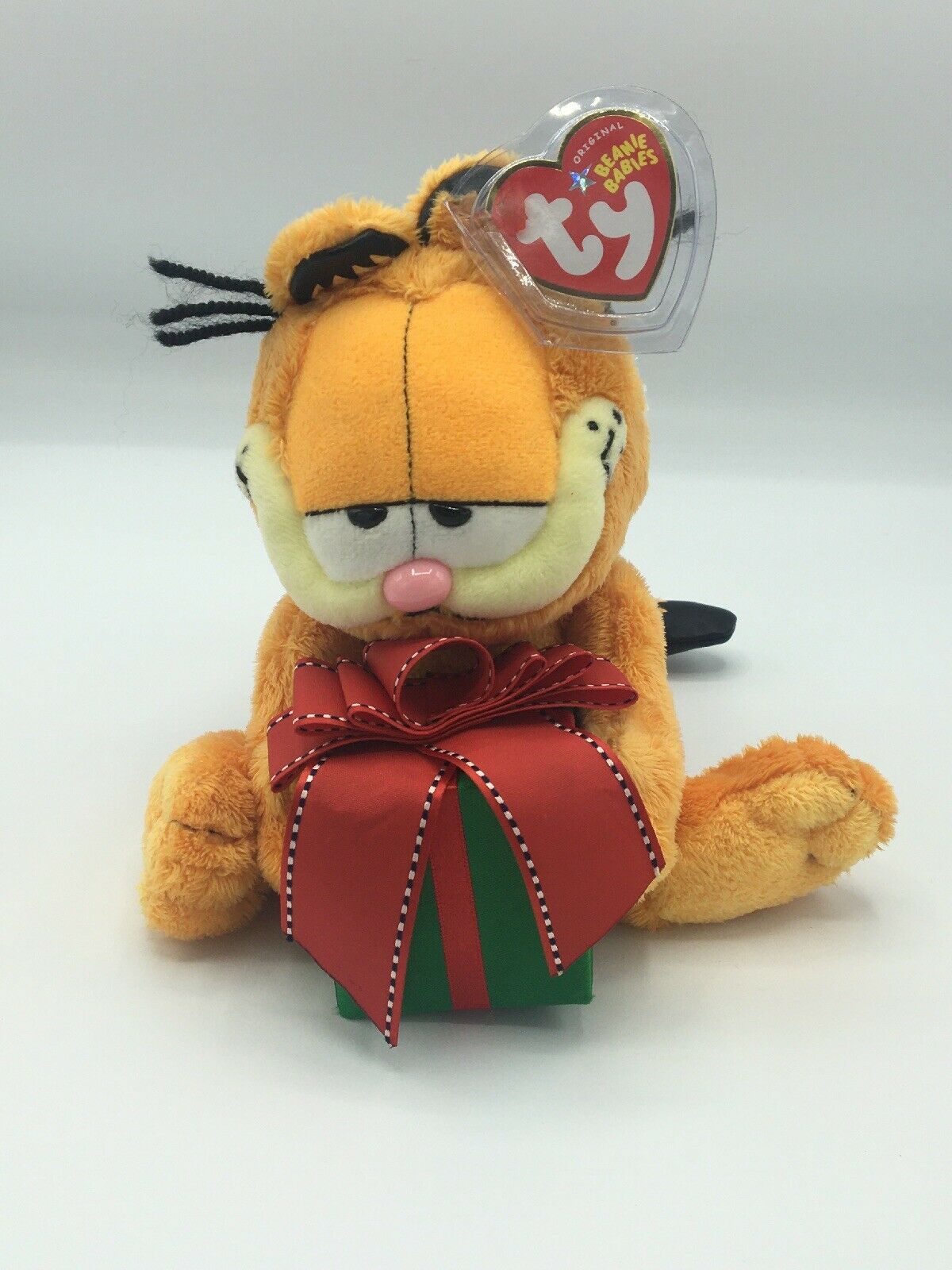 Ty Beanie Babies Garfield The Cat Happy Holidays Christmas With Santa ...