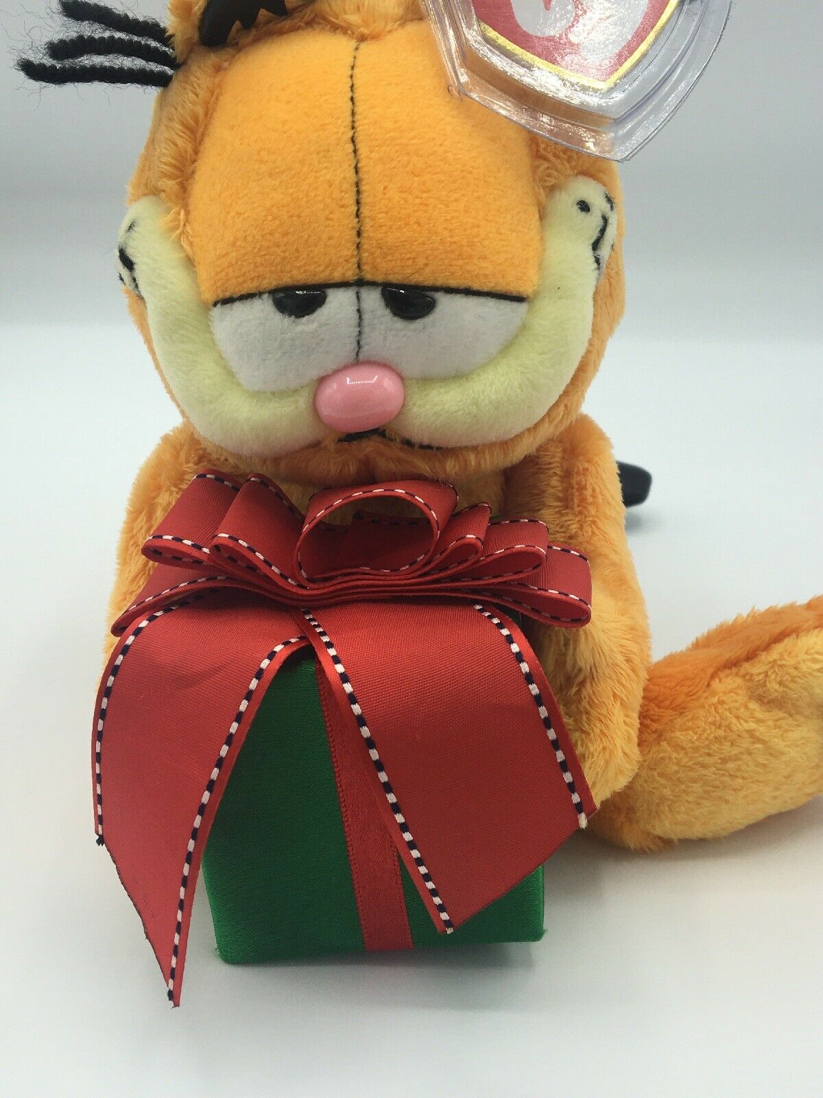 Ty Beanie Babies Garfield The Cat Happy Holidays Christmas With Santa ...