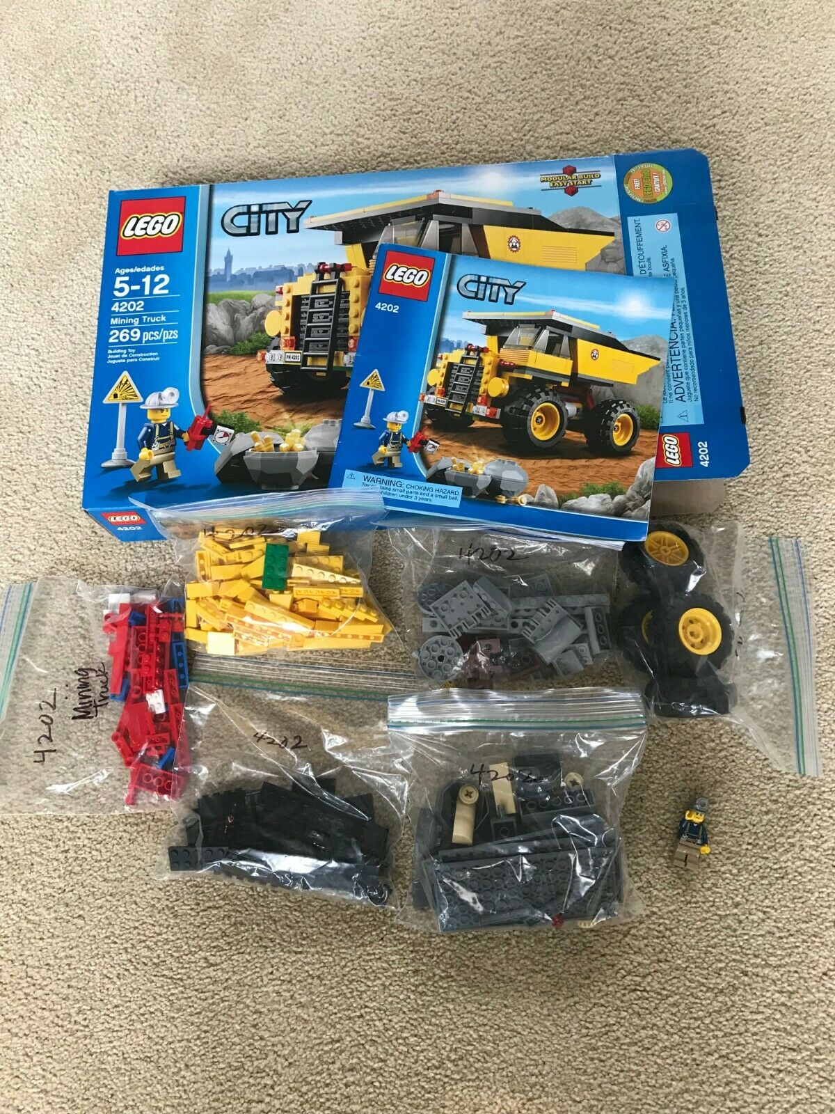 LEGO 4202 City Mining Truck Set 100 Complete With Instructions And ...