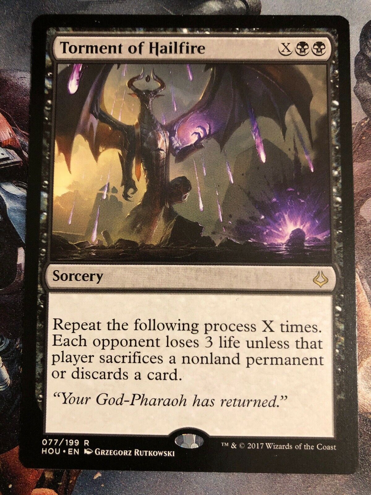 1x Torment Of Hailfire Hour Of Devastation NM MTG Magic The Gathering ...