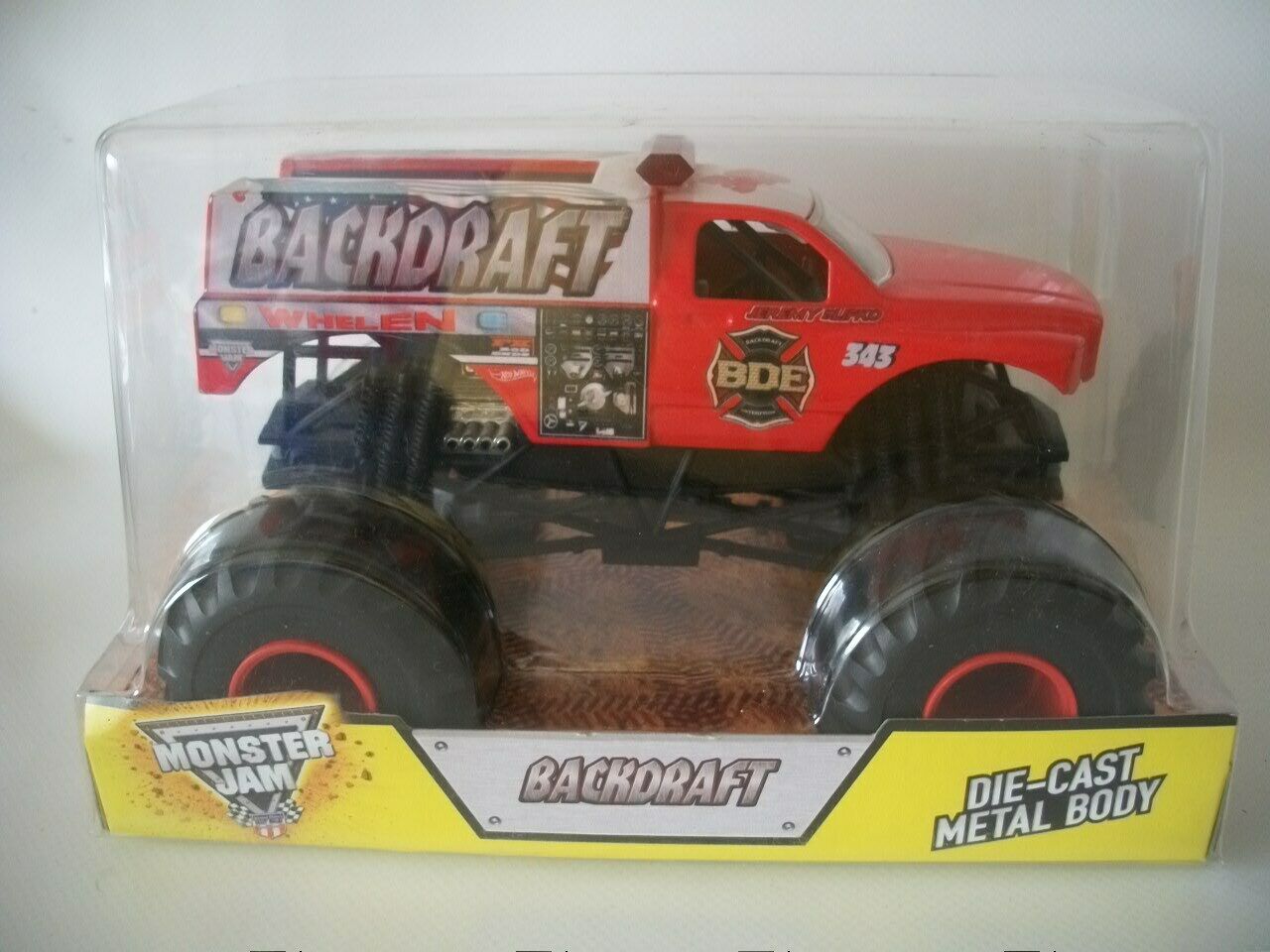 Hot Wheels Monster Jam Truck 1:24 Diecast Backdraft As In Packaging ...