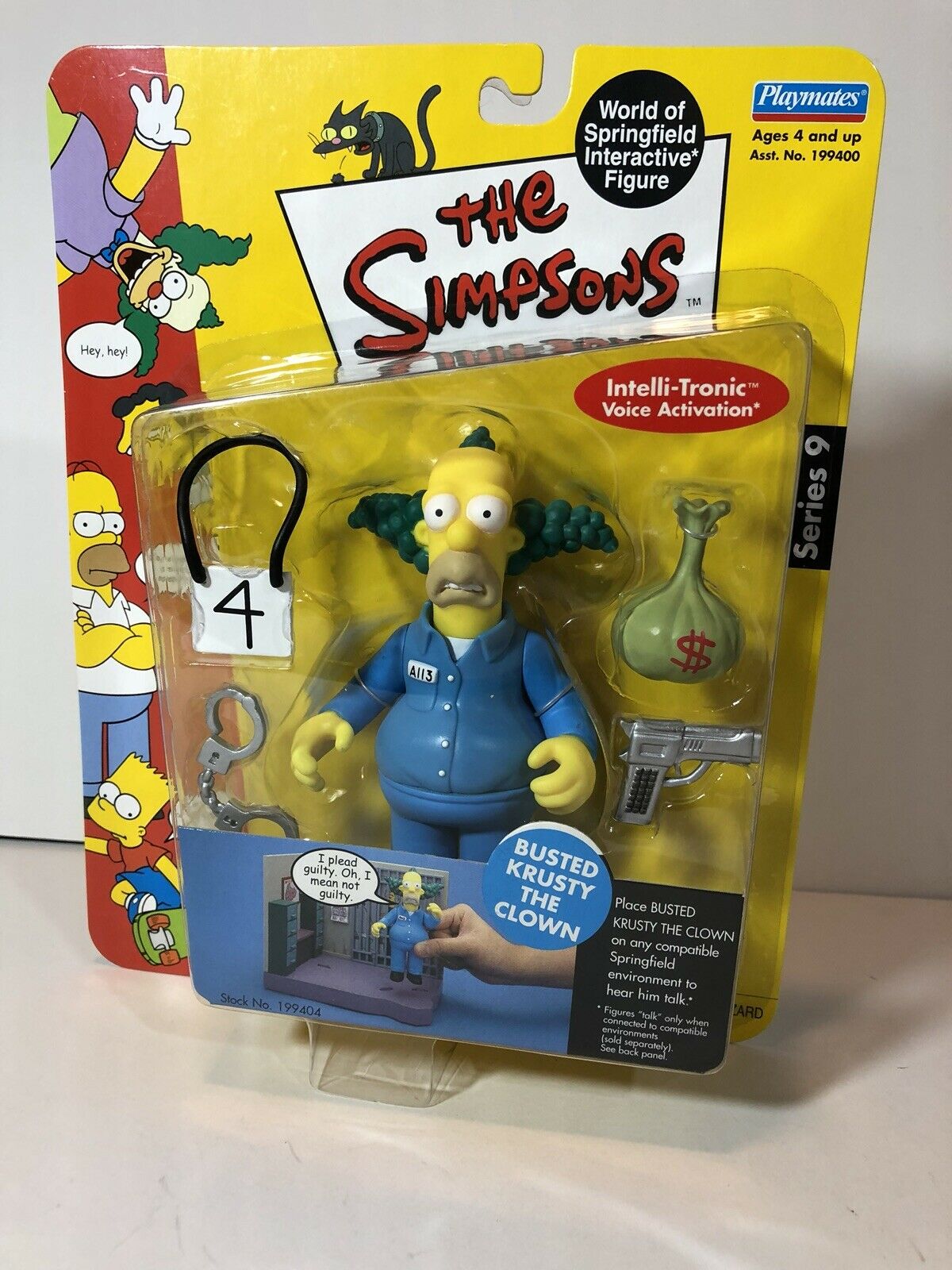 The Simpsons Busted Krusty The Clown Action Figure Series 9 Playmates ...