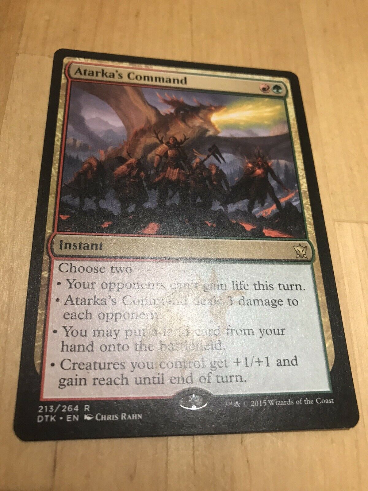 1x Atarka’s Command LP Dragons Of Tarkir | #20934300