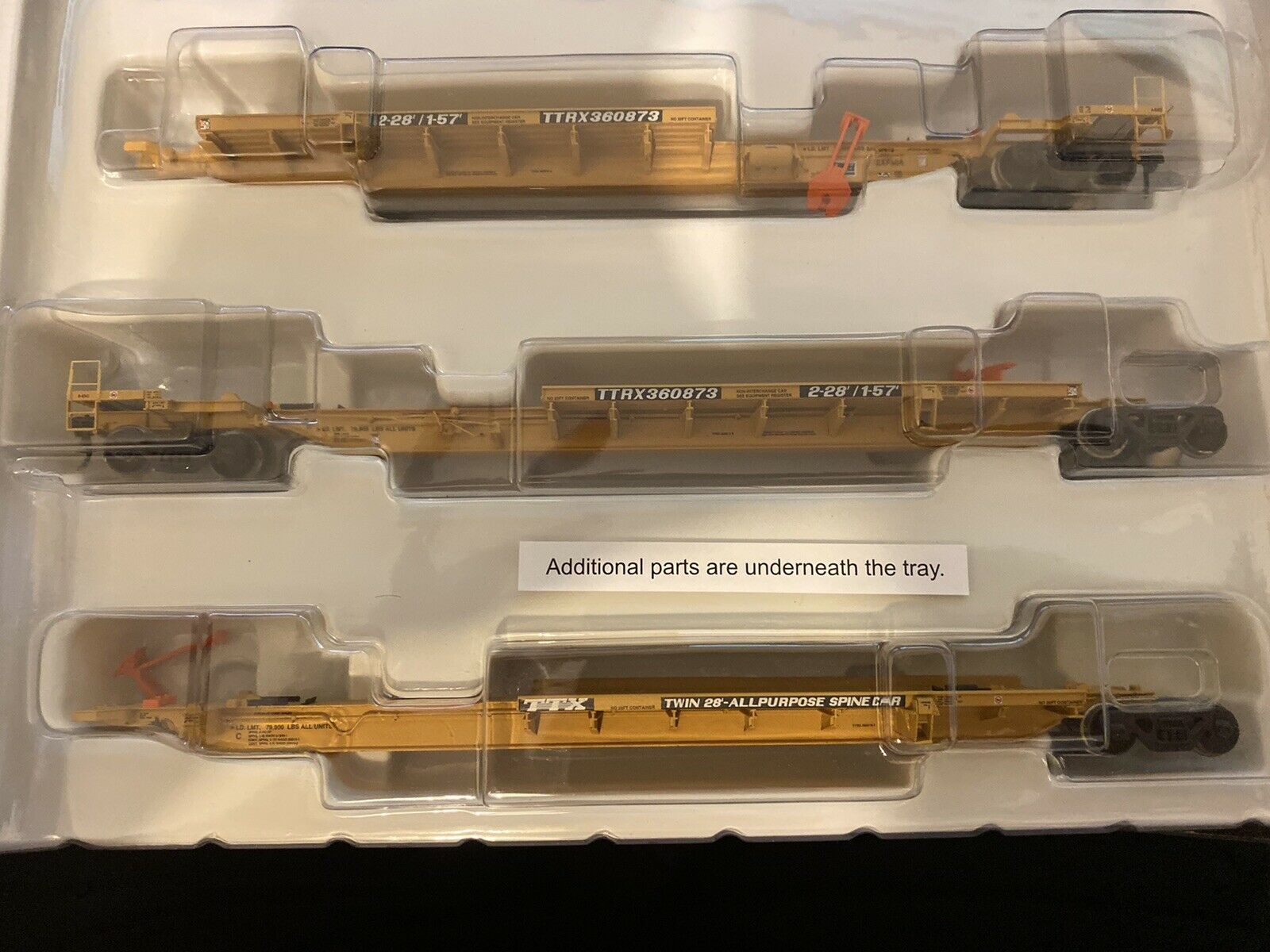Athearn HO Scale 53’ 3 Pack Spine Cars | #20958253