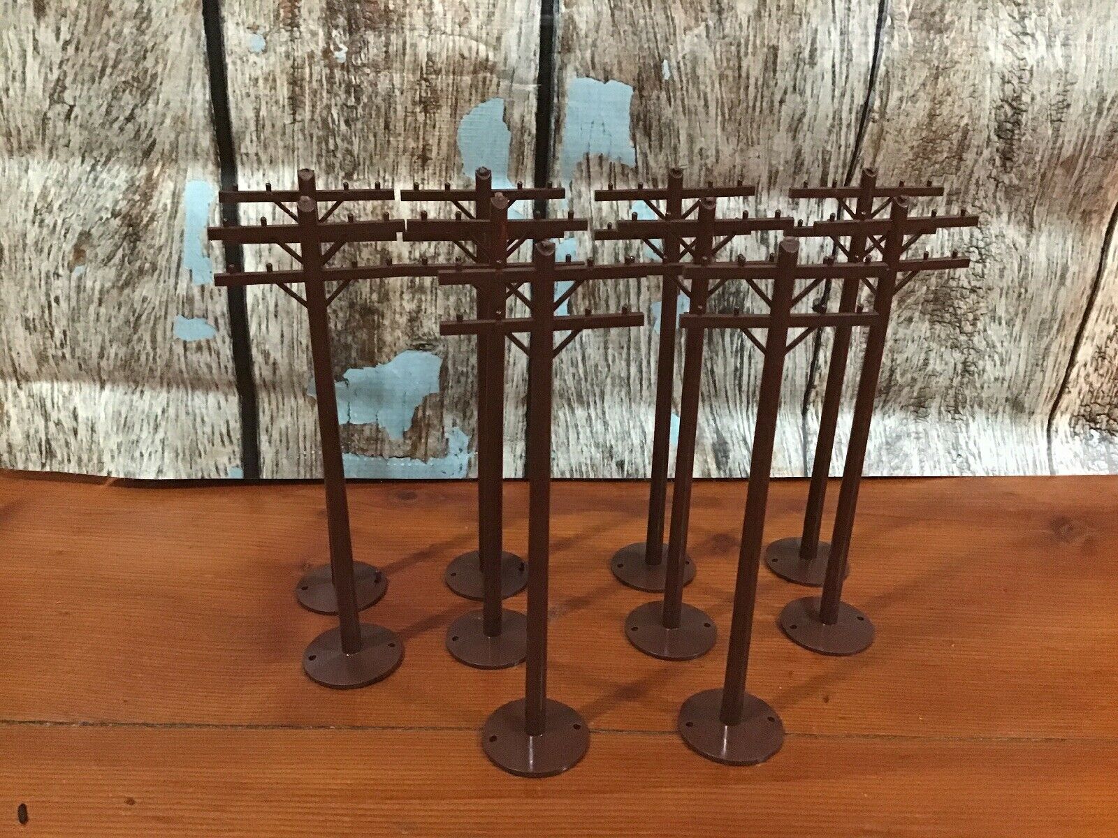 O/S Scale Model Railroad Telephone/Electric Poles (quantity: 10) B&B ...