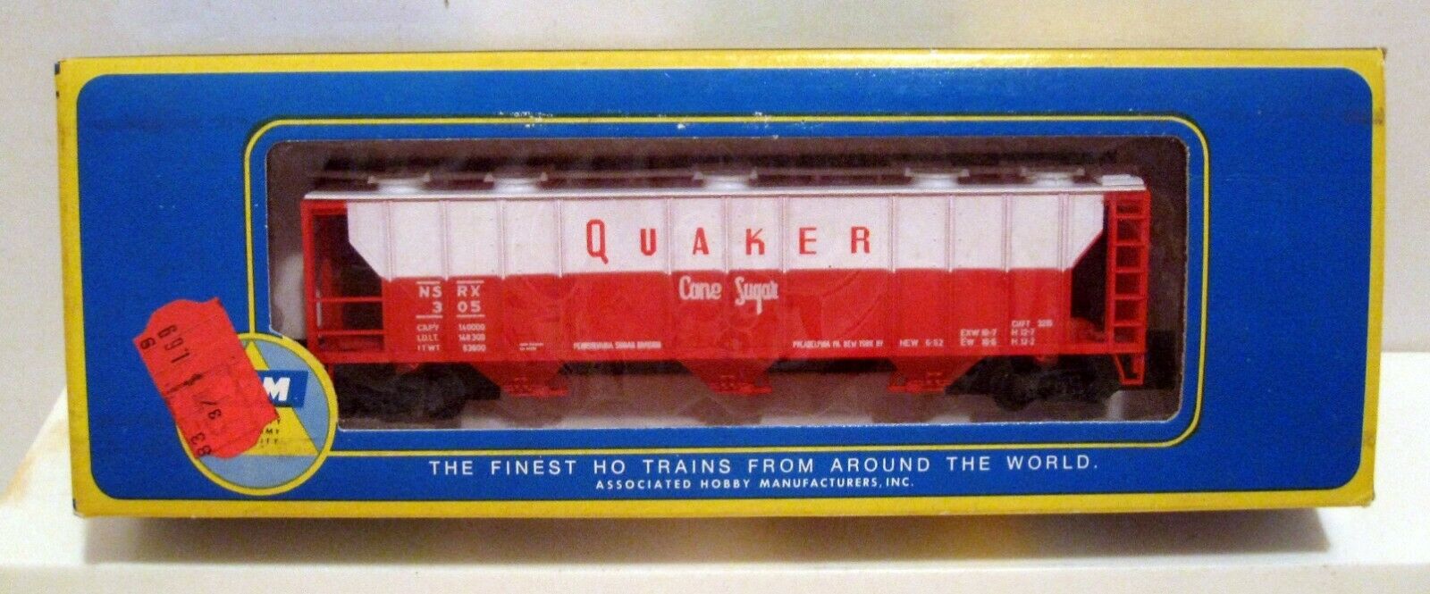 AHM HO Scale NSRX 305 Quaker Cane Sugar Hopper Car 5251 W/Box | #20920350