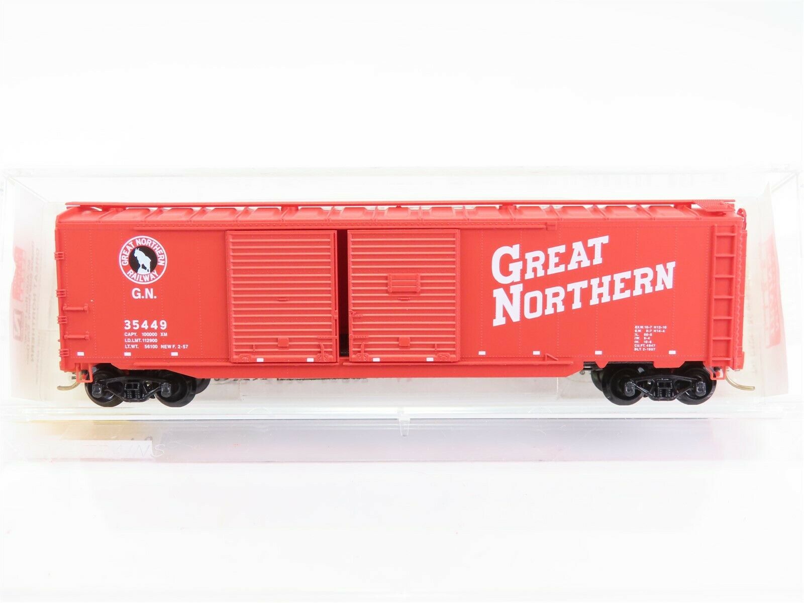 N Scale Micro - Trains Line MTL 78020 GN Great Northern 50 ' Box Car ...