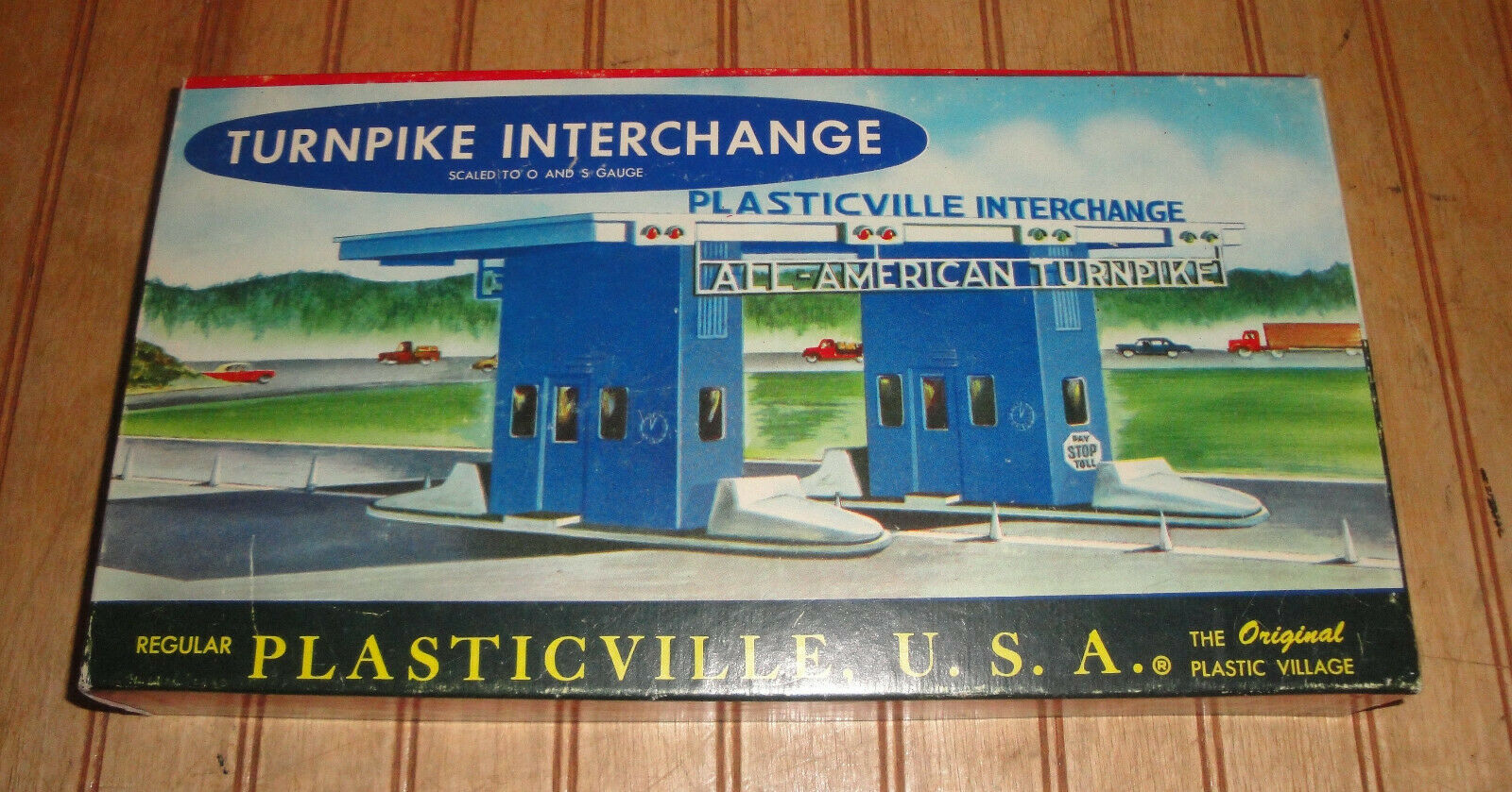 Plasticville - O Scale Train Turnpike Interchange Toll Booth Model Kit ...
