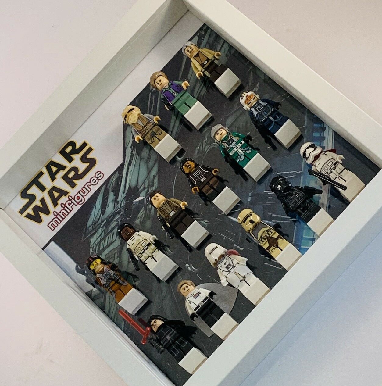 Minifigure Display Case Frame Lego Star Wars AFOL Minifigs Figures ...