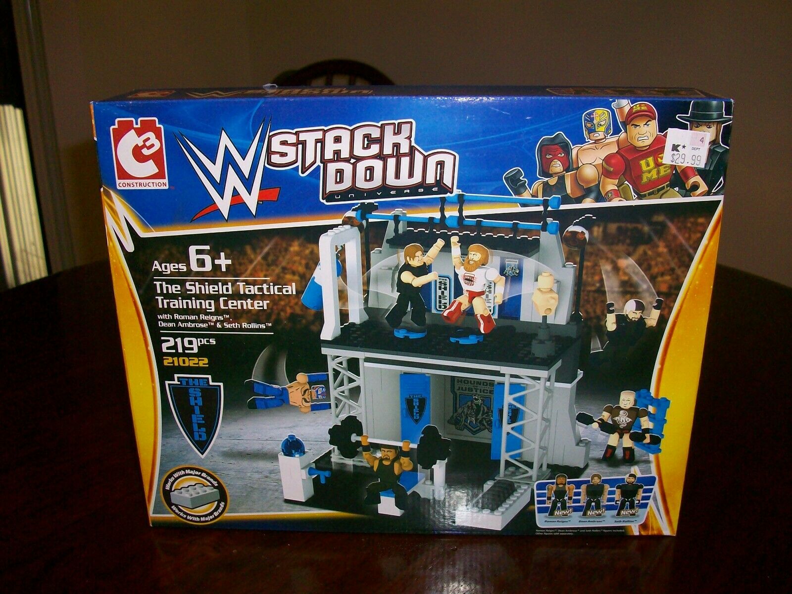 WWE Stackdown THE SHIELD TACTICAL TRAINING CENTER SET 21022 Wrestling ...