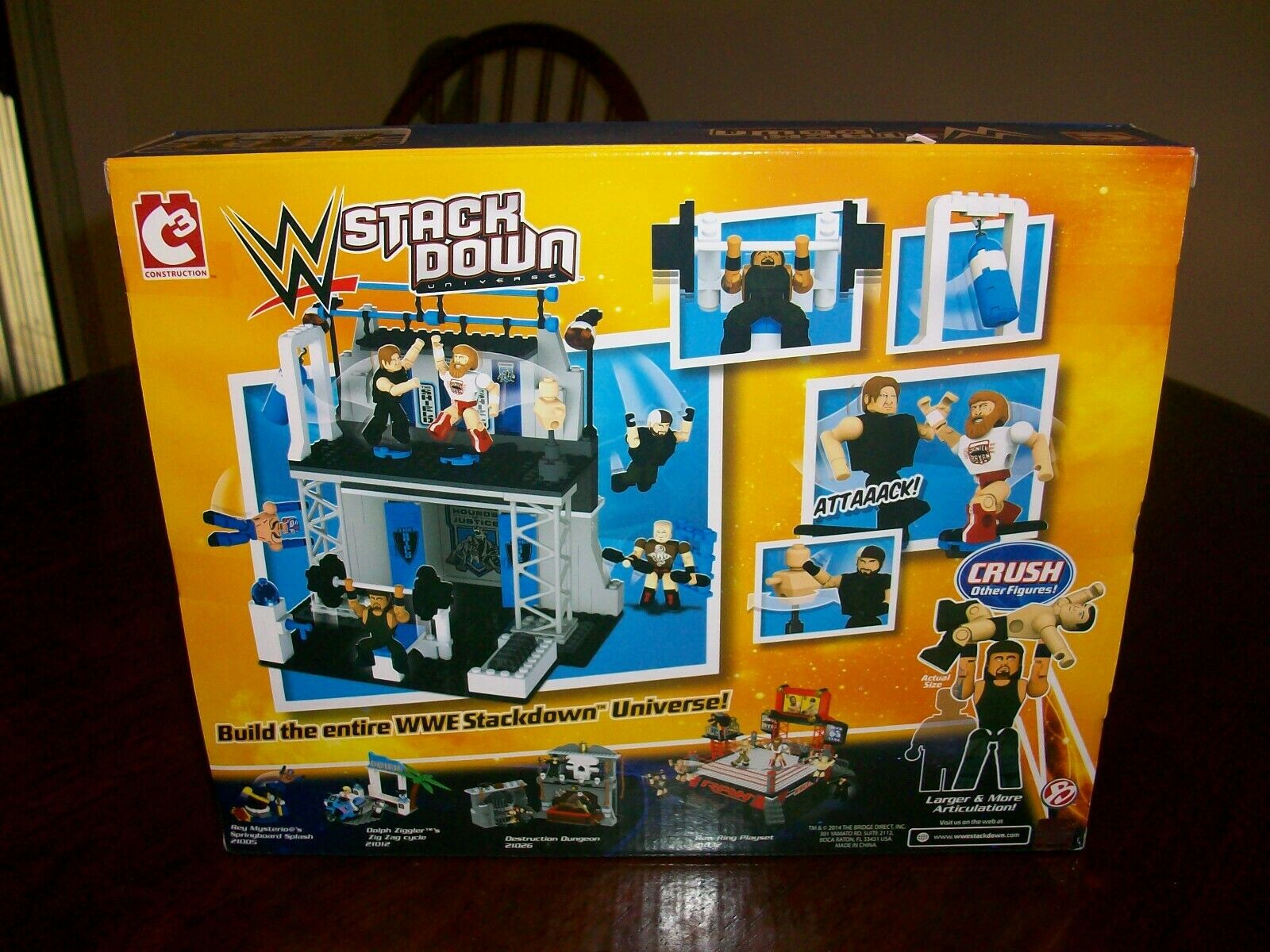 WWE Stackdown THE SHIELD TACTICAL TRAINING CENTER SET 21022 Wrestling ...