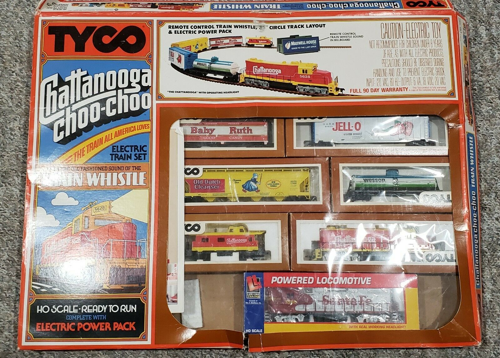 Vintage Tyco Chattanooga Choo Choo HO Scale Train Set With Train ...