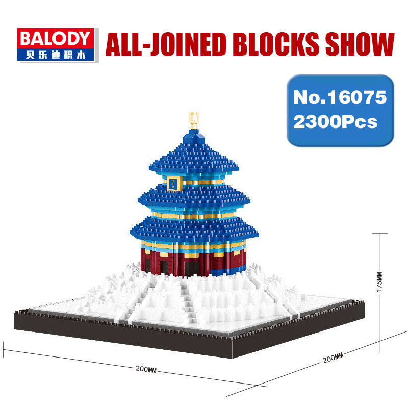 Balody Architecture Temple Of Heaven DIY Diamond Mini Building Nano ...