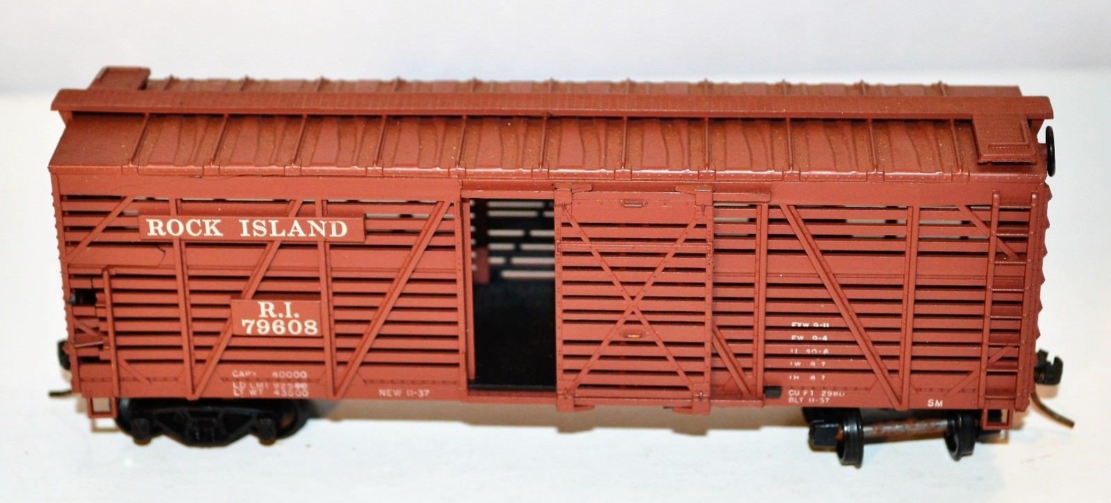 Vintage Varney Rock Island Box Car Model Train HO Scale Railroad ...