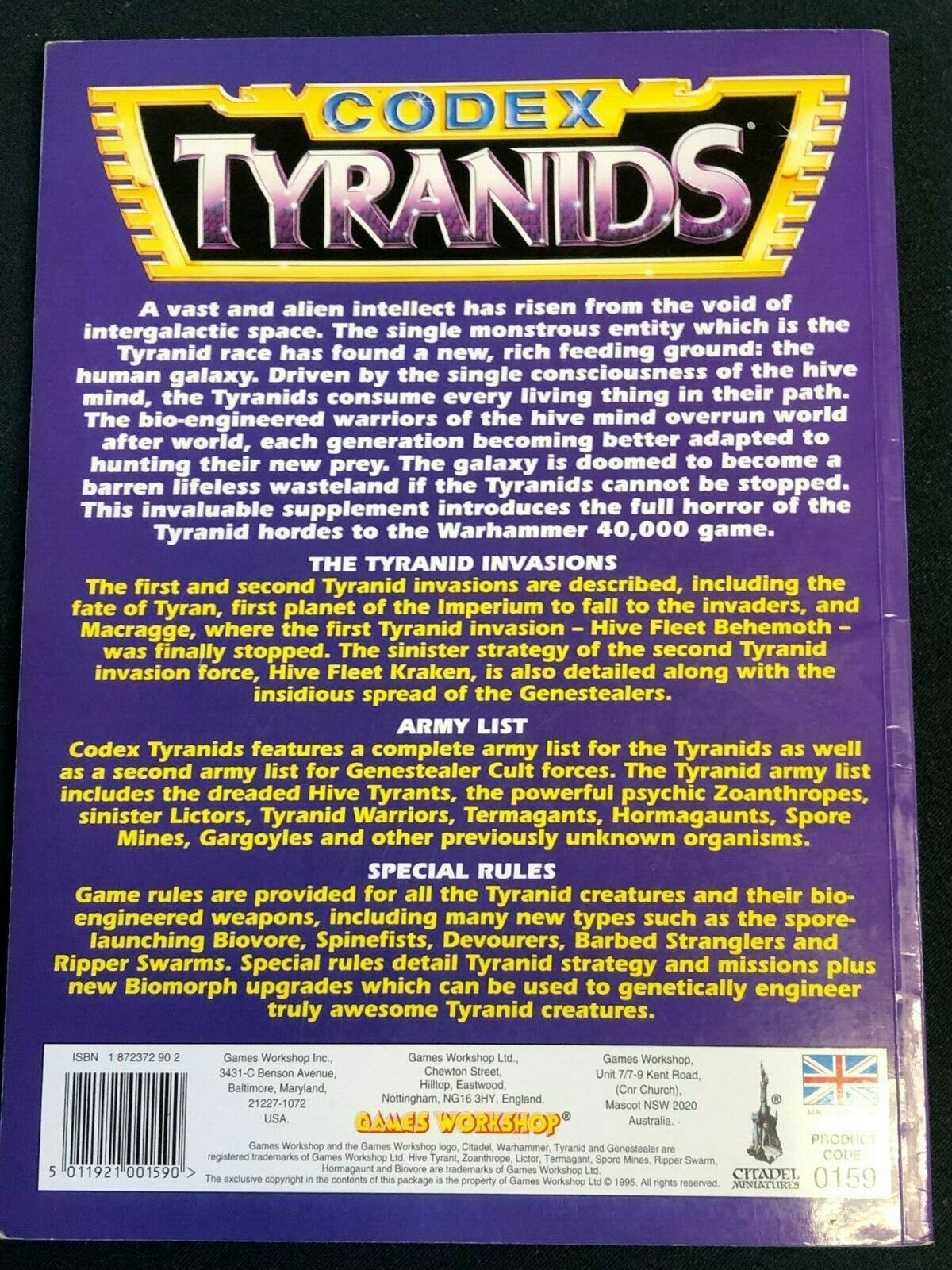 Warhammer 40K Codex Tyranids 2nd Edition | #20861378