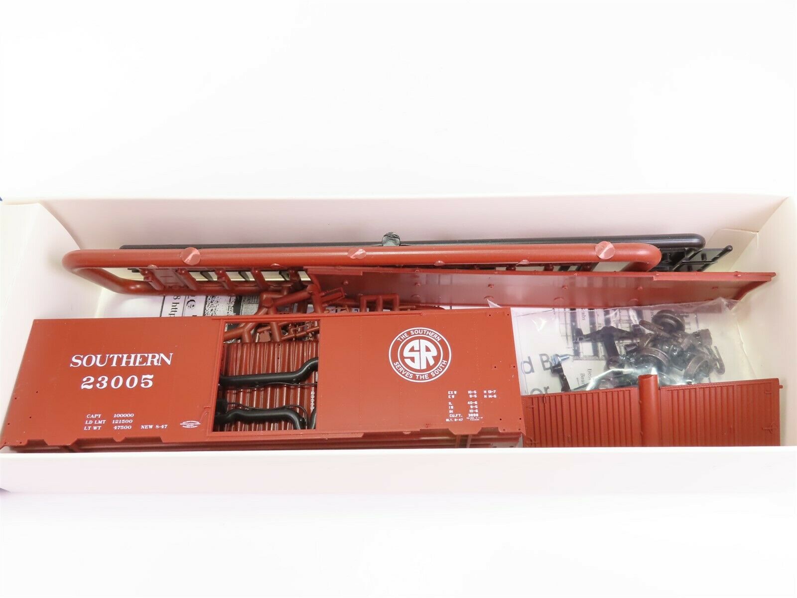 HO Scale Branchline Blueprint Kit 1514 SOU Southern 40 ' 8 ' Door Box ...