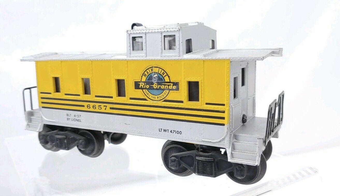 Lionel Trains Postwar 6657 Rio Grande Yellow Caboose O Scale | #20811728