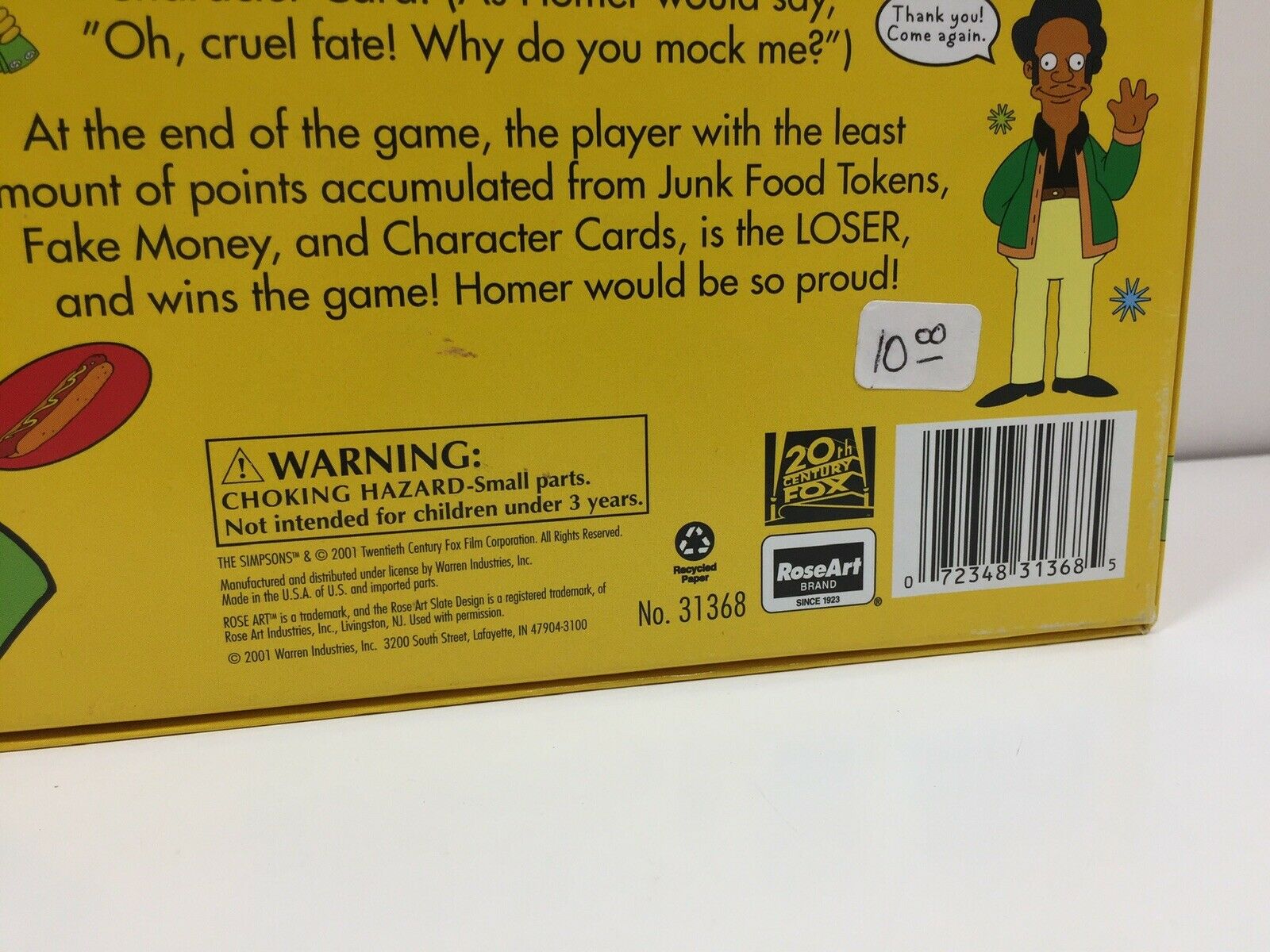 The Simpsons LOSER TAKES ALL Board Game FANTASTIC & 100 Complete ...