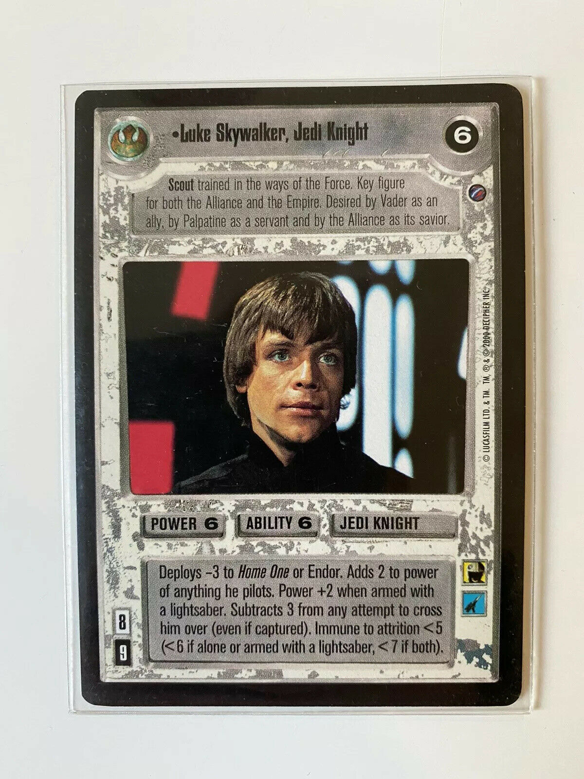 STAR WARS CCG Luke Skywalker Jedi Knight Ultra Rare Death Star II ...